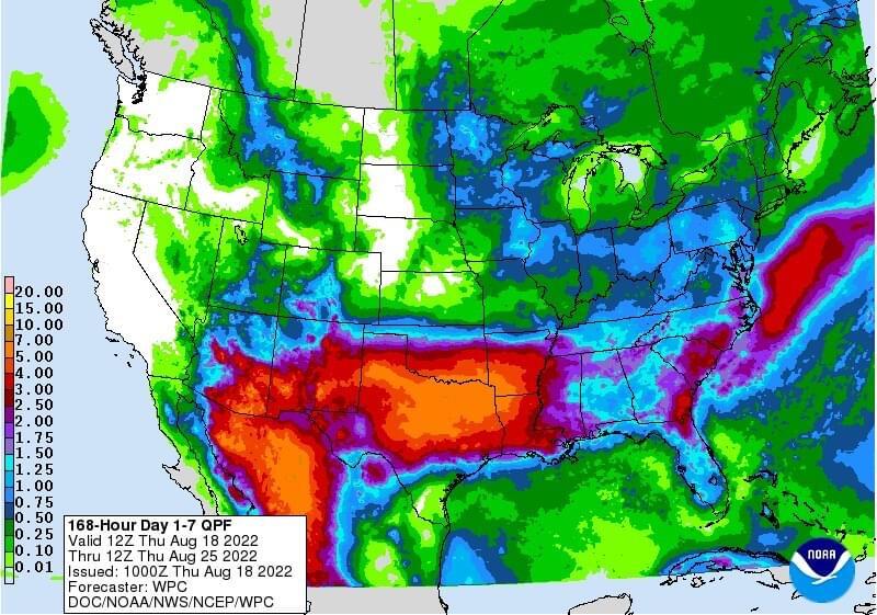 High chance of rain Friday through Sunday be prepared. (Corrales Fire ...