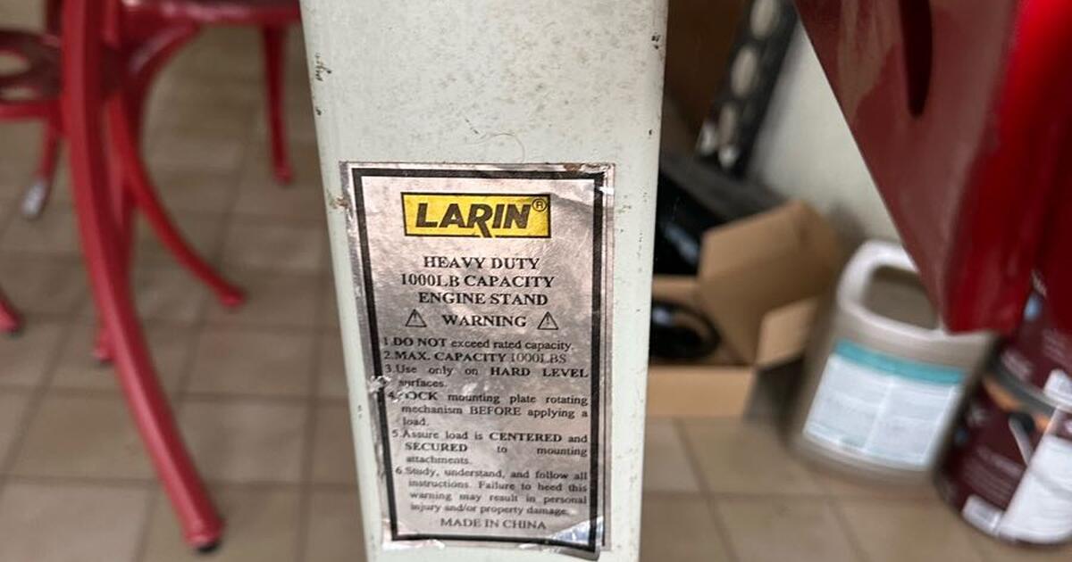 Larin heavy duty 1,000 lbs capacity engine stand for $70 in Camano ...