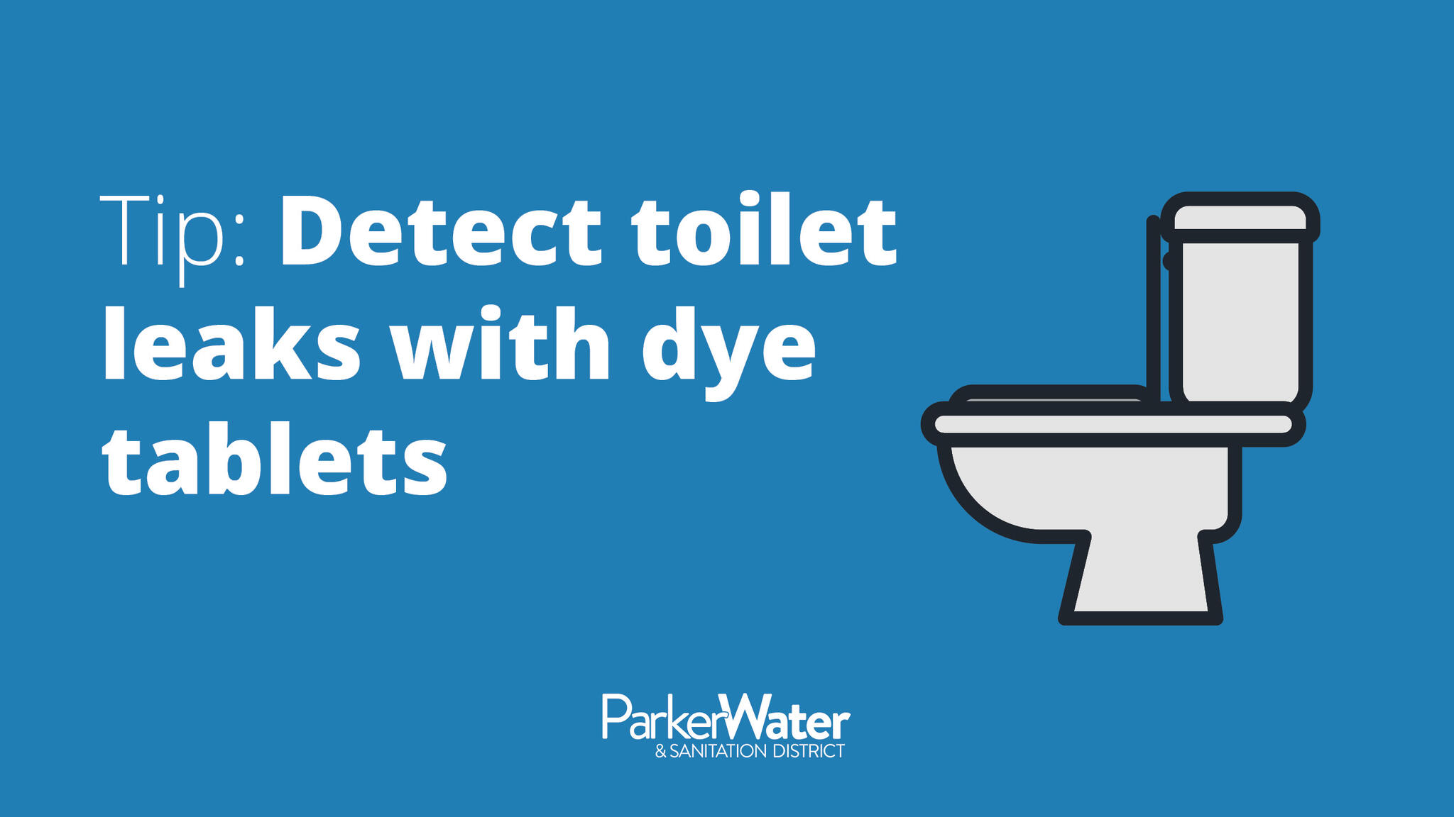 Detect toilet leaks sooner with this dye tablet tip! (Parker Water ...