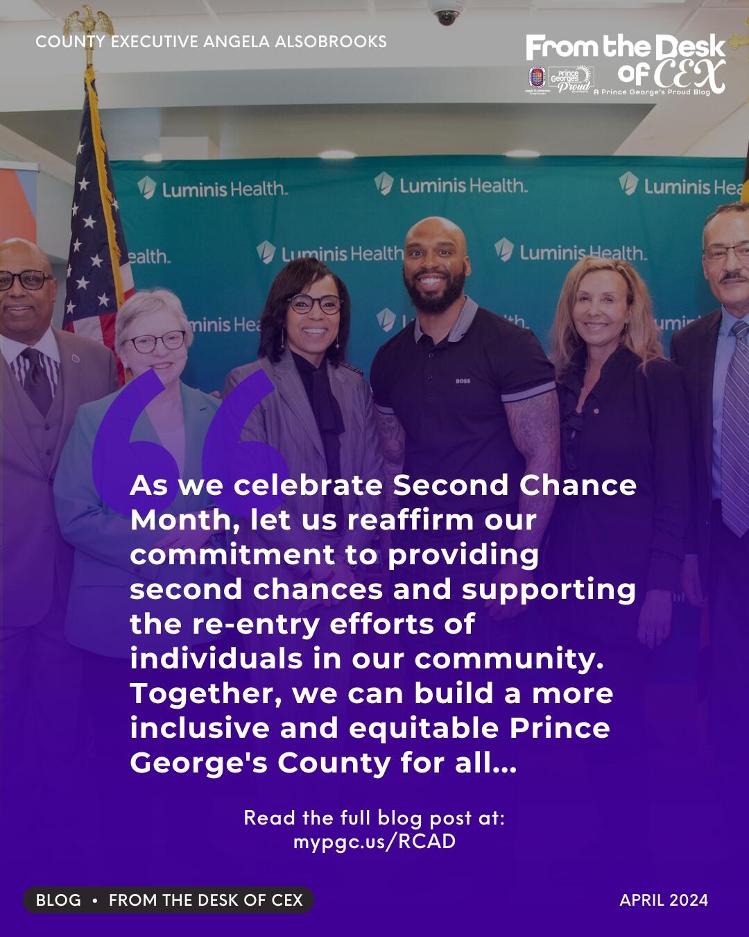In Prince George's County, we are reimagining the re-entry process for ...