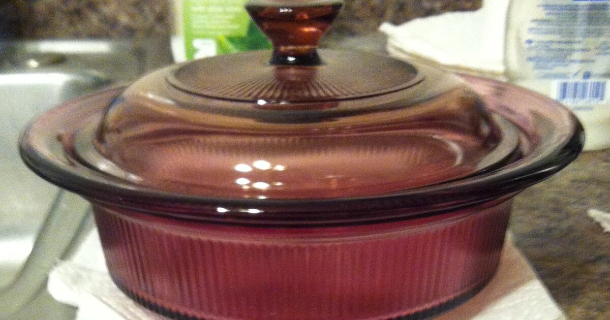 Vintage Cranberry Purple Corningware Pyrex Vision 24oz, 750ml Glass ...