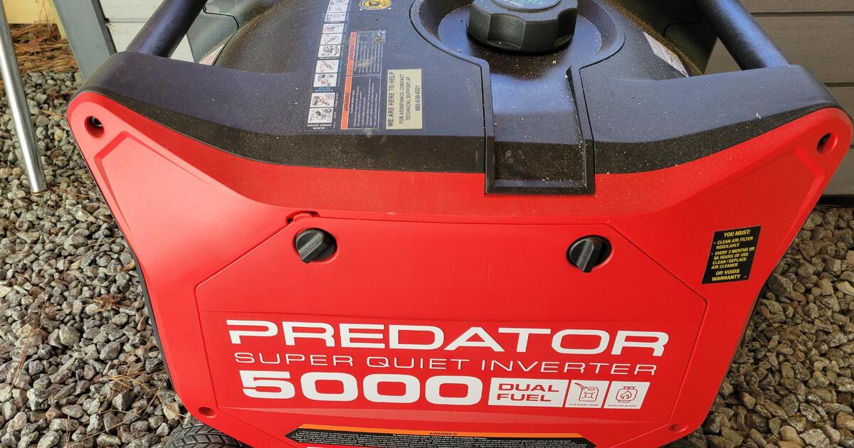 Predator 5000 Generator for $500 in Appleton, WI | For Sale & Free ...