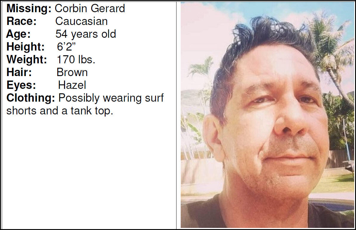 Missing Person: Corbin Gerard (Honolulu Police Department) — Nextdoor — Nextdoor