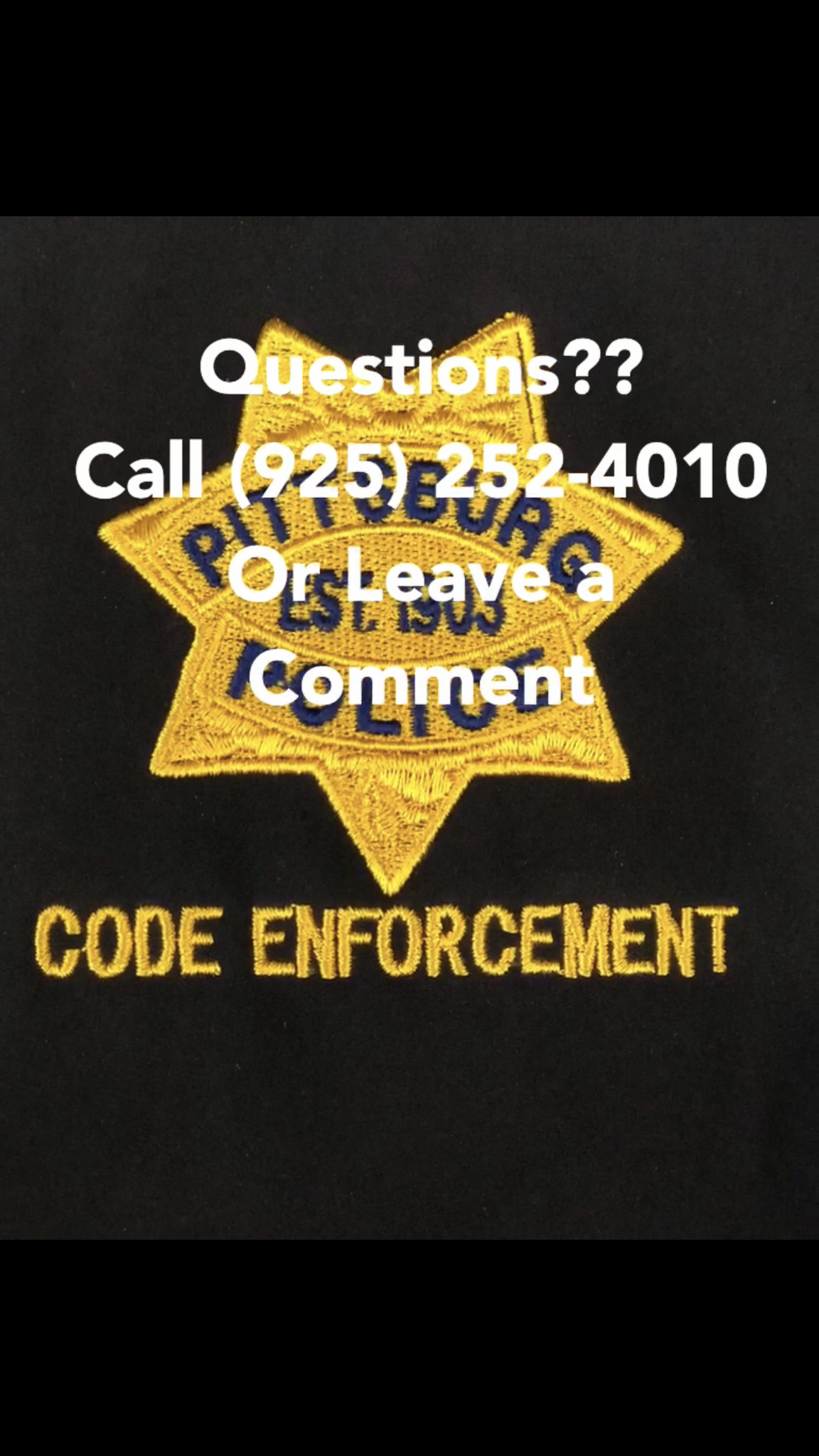 Unattended vehicle check tag - Abandoned vehicles 🚗 (Pittsburg Police ...