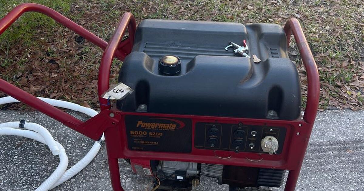 Powermate 5000 Generator for $190 in Jacksonville, FL | For Sale & Free ...