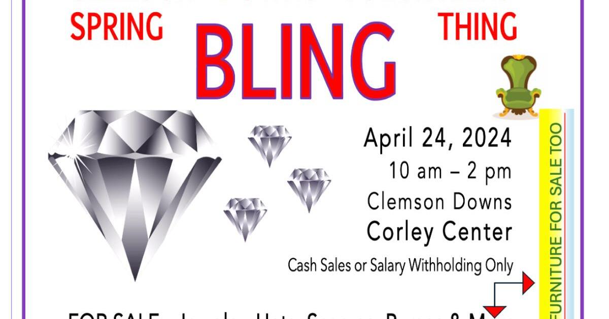 CD Volunteer Spring Bling Thing Yard Sale in Clemson, SC | For Sale ...
