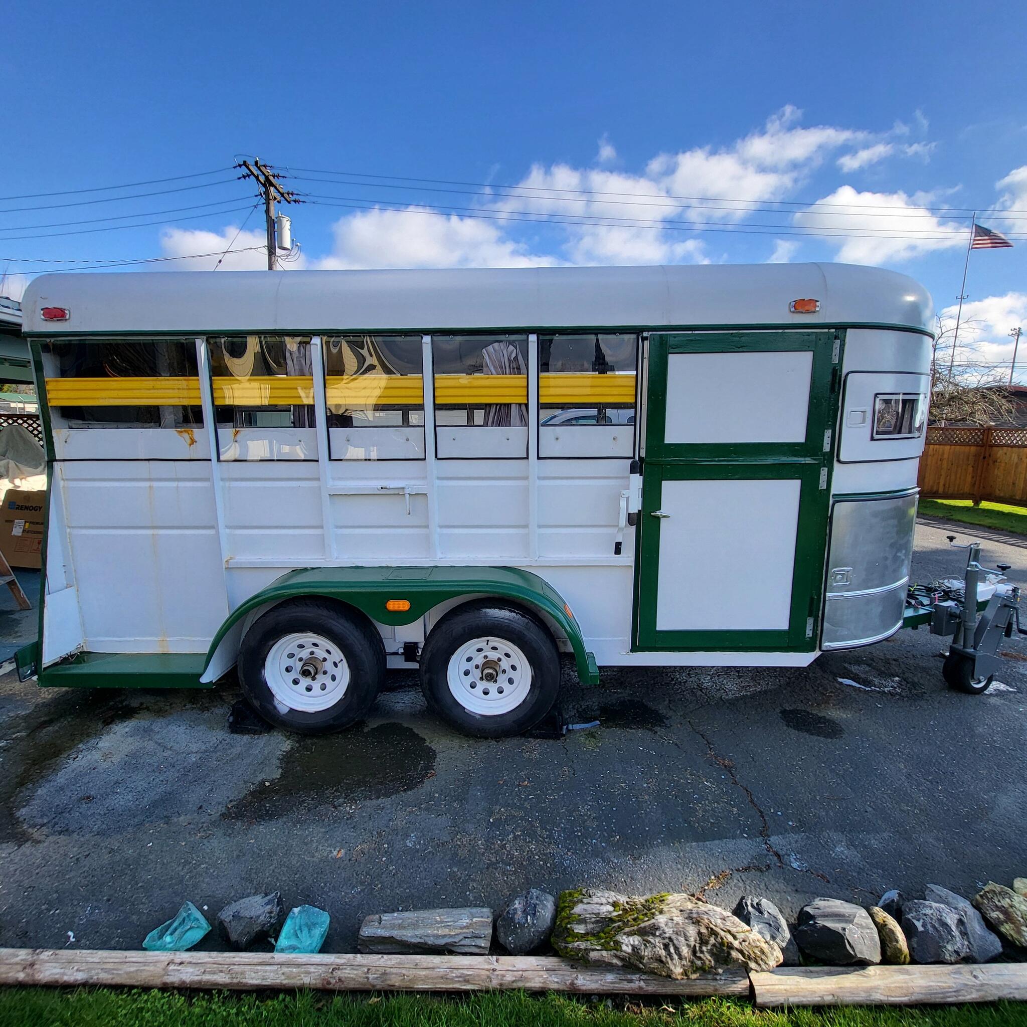 Price Reduced! Repurposed Horse Trailer Made For Cargo And Camping! for ...