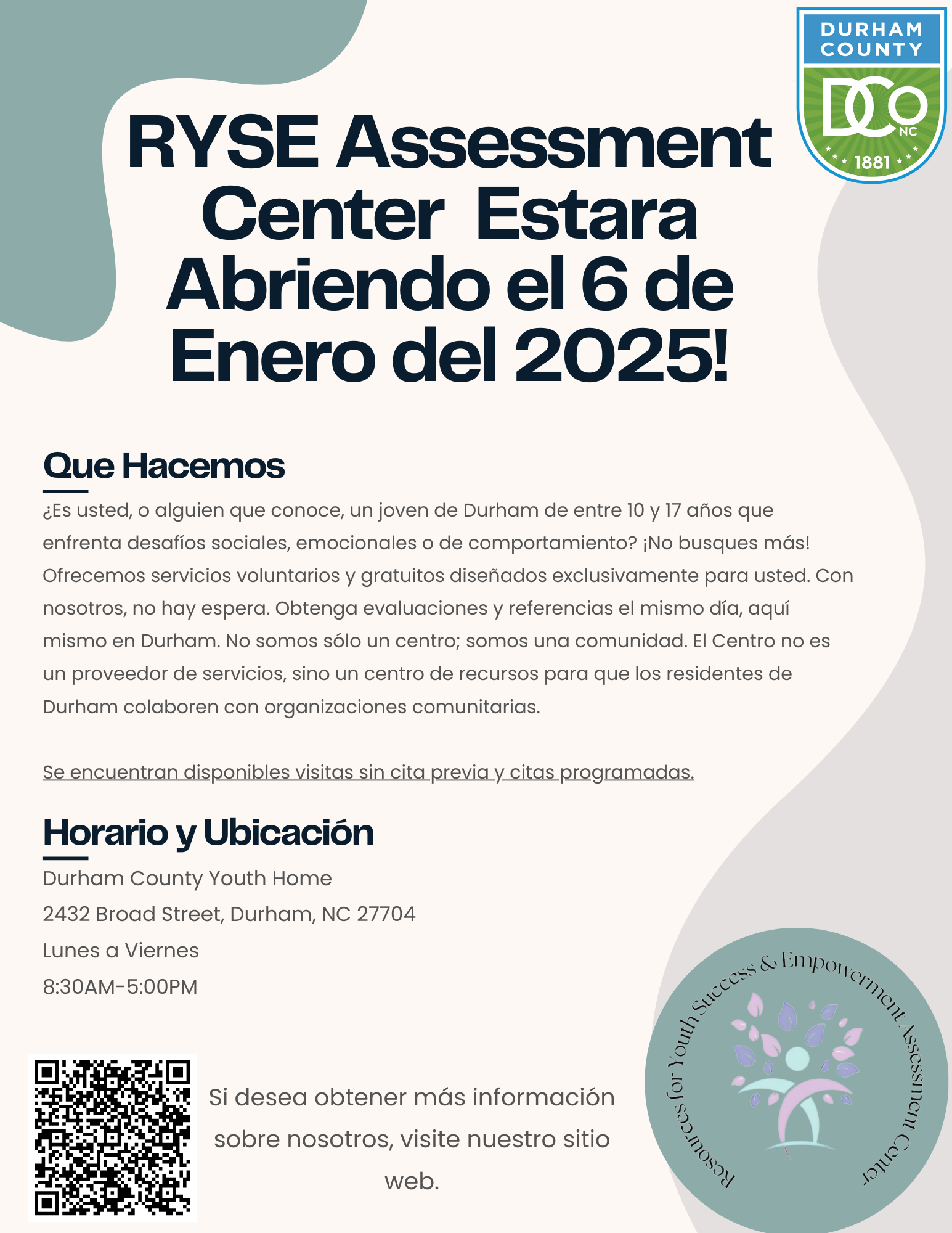 The Durham County Resources for Youth Success & Empowerment (RYSE ...