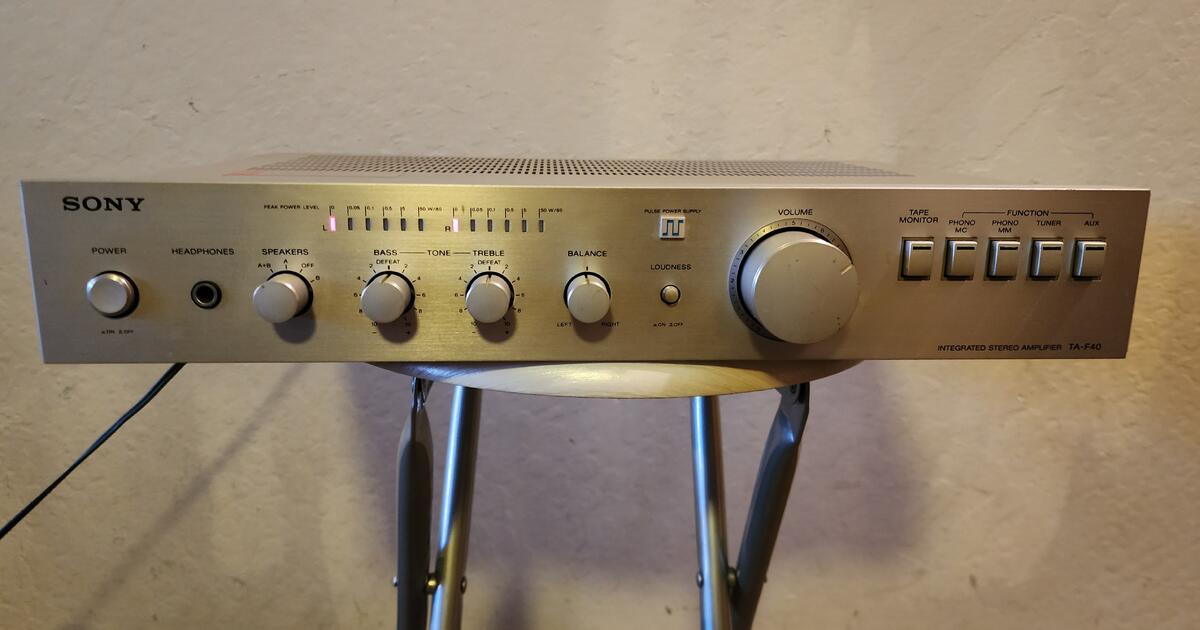 Vintage Sony TA-F40 Integrated Stereo Amplifier/ Receiver 1980. Works ...