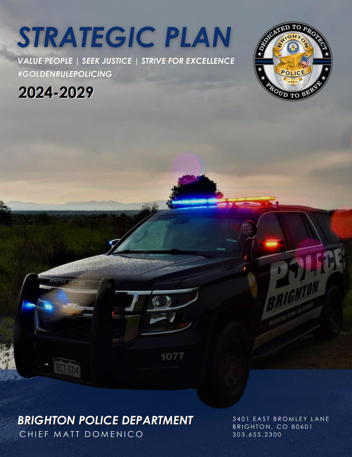 NEWS RELEASE: Brighton Police Department unveils five-year strategic ...