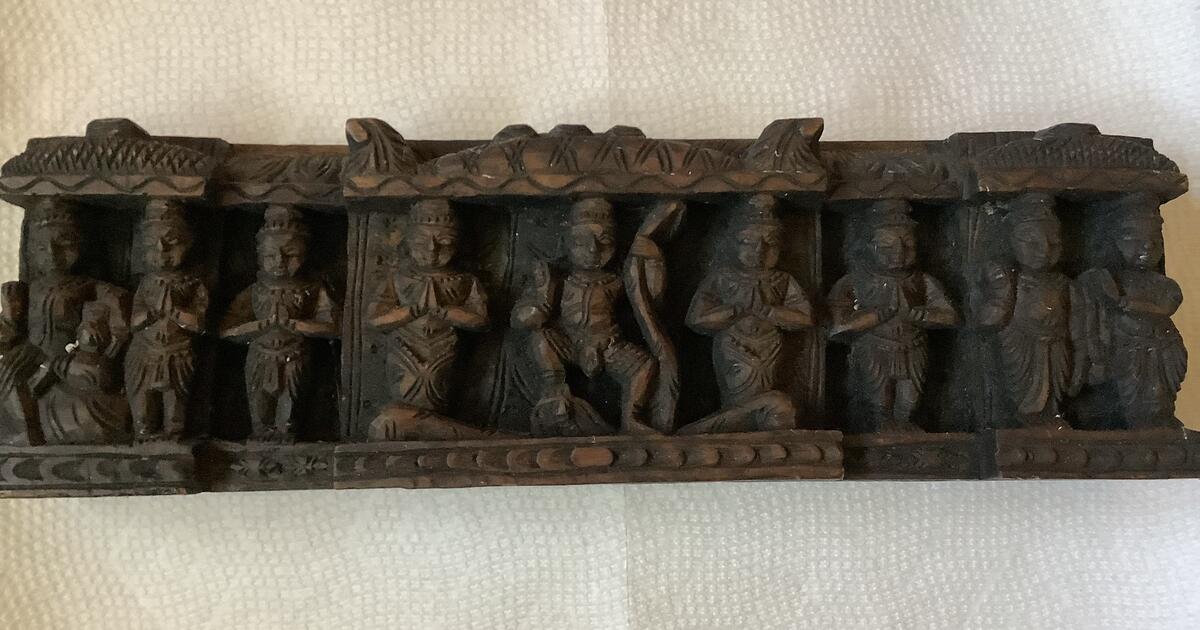 Re: 50 year old , well preserved wood carving of Avatars of Vishnu for ...