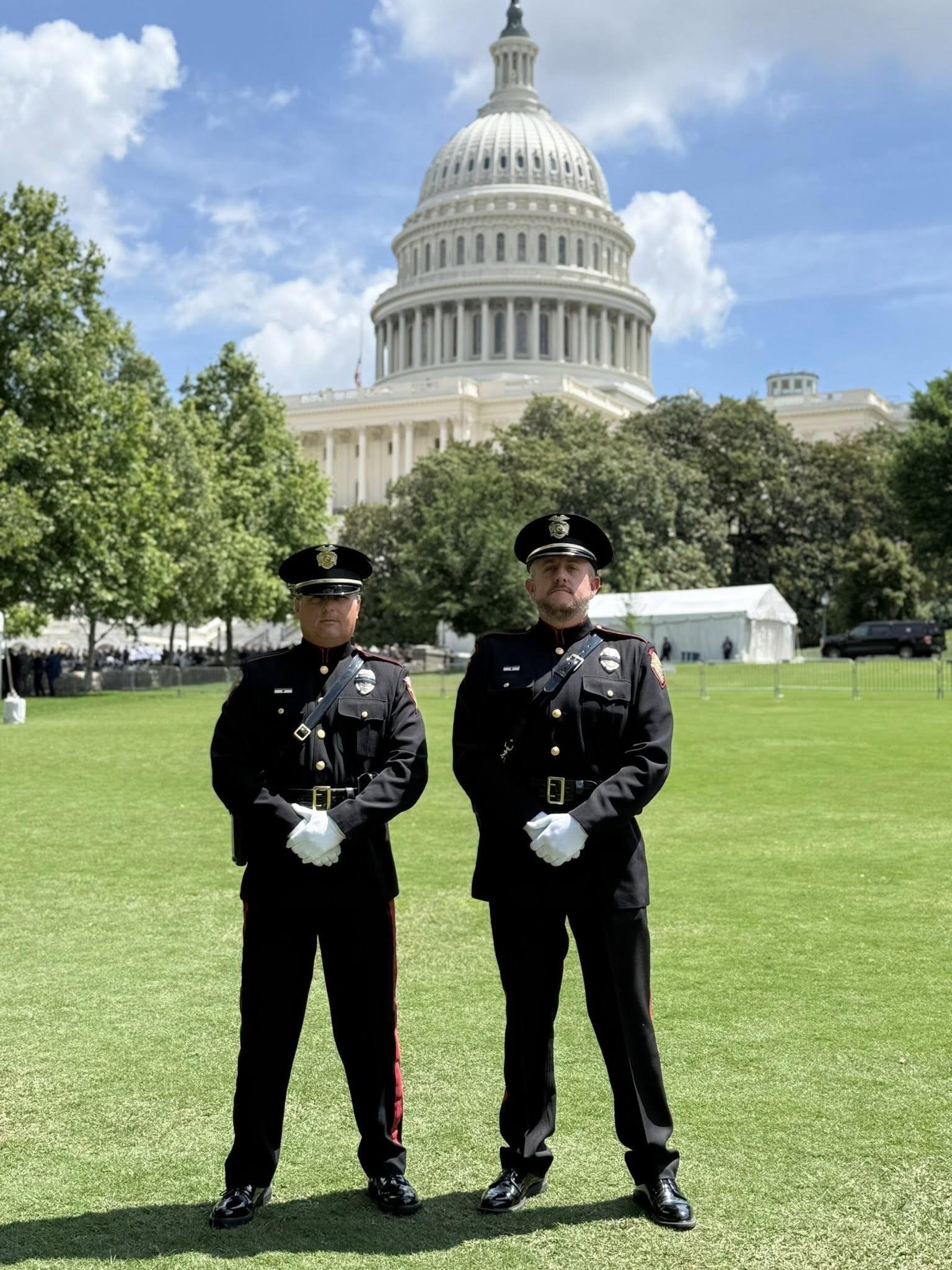 Honor Guard Officer Greg Hughes and Officer Jason McKinney represented ...
