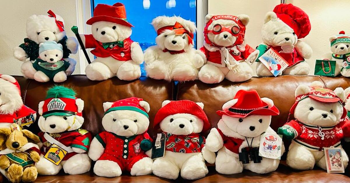 Santa Bear Collection - Dayton Hudson Collectible Christmas Plush Lot ...