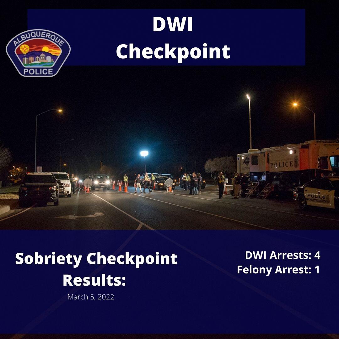 APD DWI Checkpoint (Albuquerque Police Department) — Nextdoor — Nextdoor