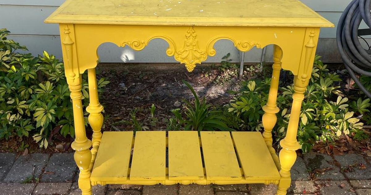 Mahogany painted catch all table for $20 in Jacksonville, FL | For Sale ...