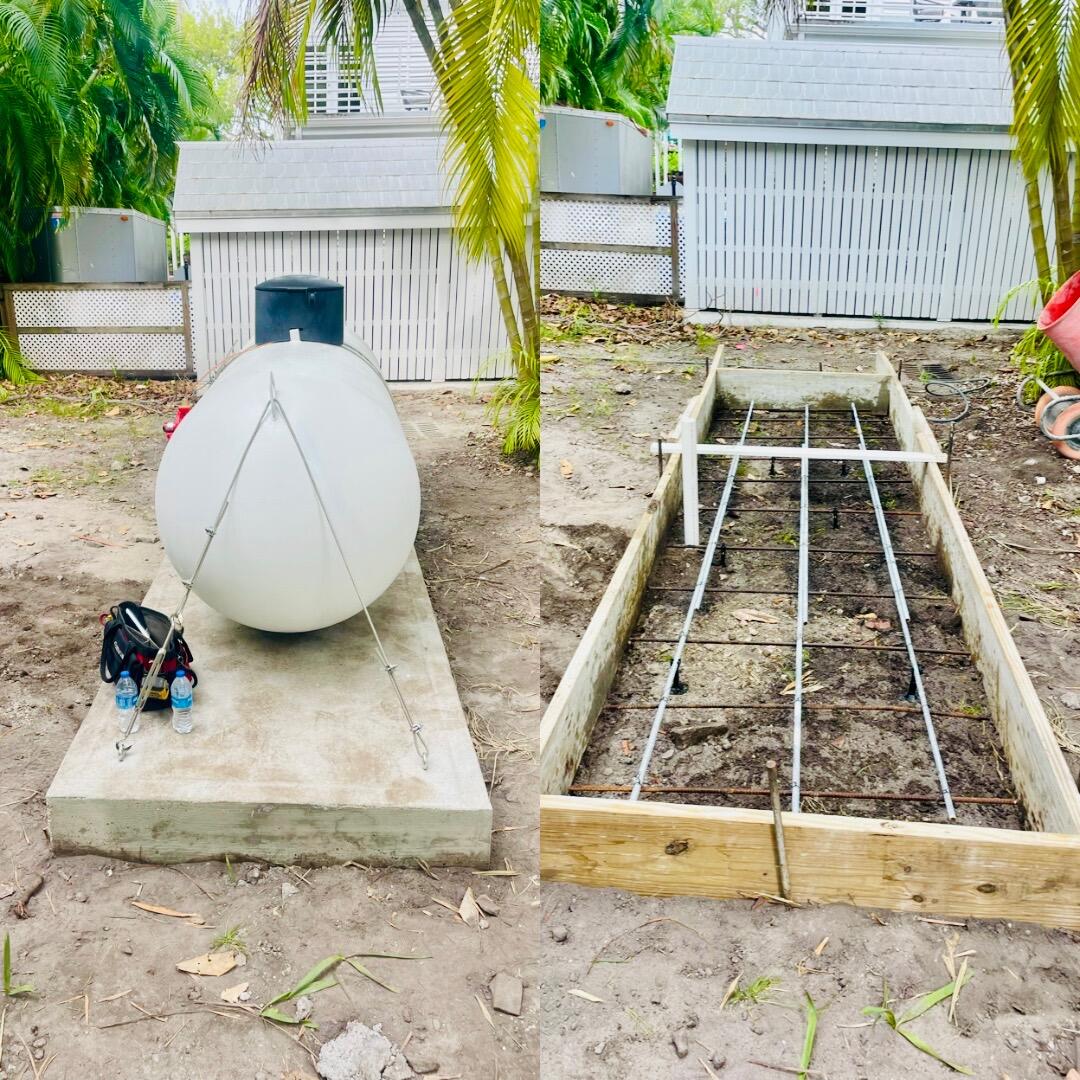 Concrete pads for propane tanks for Free in Key West, FL | For Sale ...