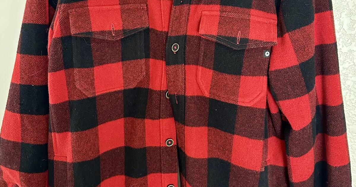 Marmot Red Buffalo Plaid Jacket men’s Medium for $25 in Denver, CO ...