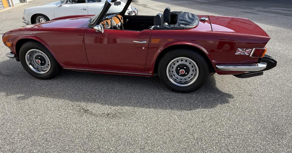 Classic Red Triumph TR-6 Convertible for $18000 in Ponte Vedra Beach, FL | For Sale & Free ...