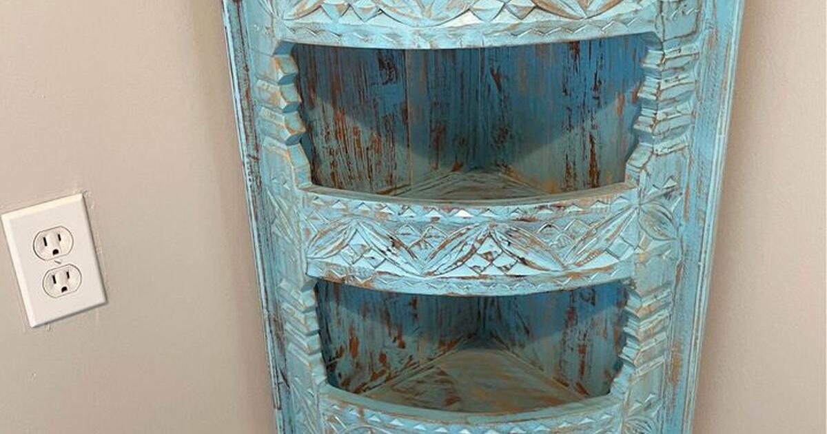 Decorative Blue Corner Shelf for $45 in Atlanta, GA | For Sale & Free ...