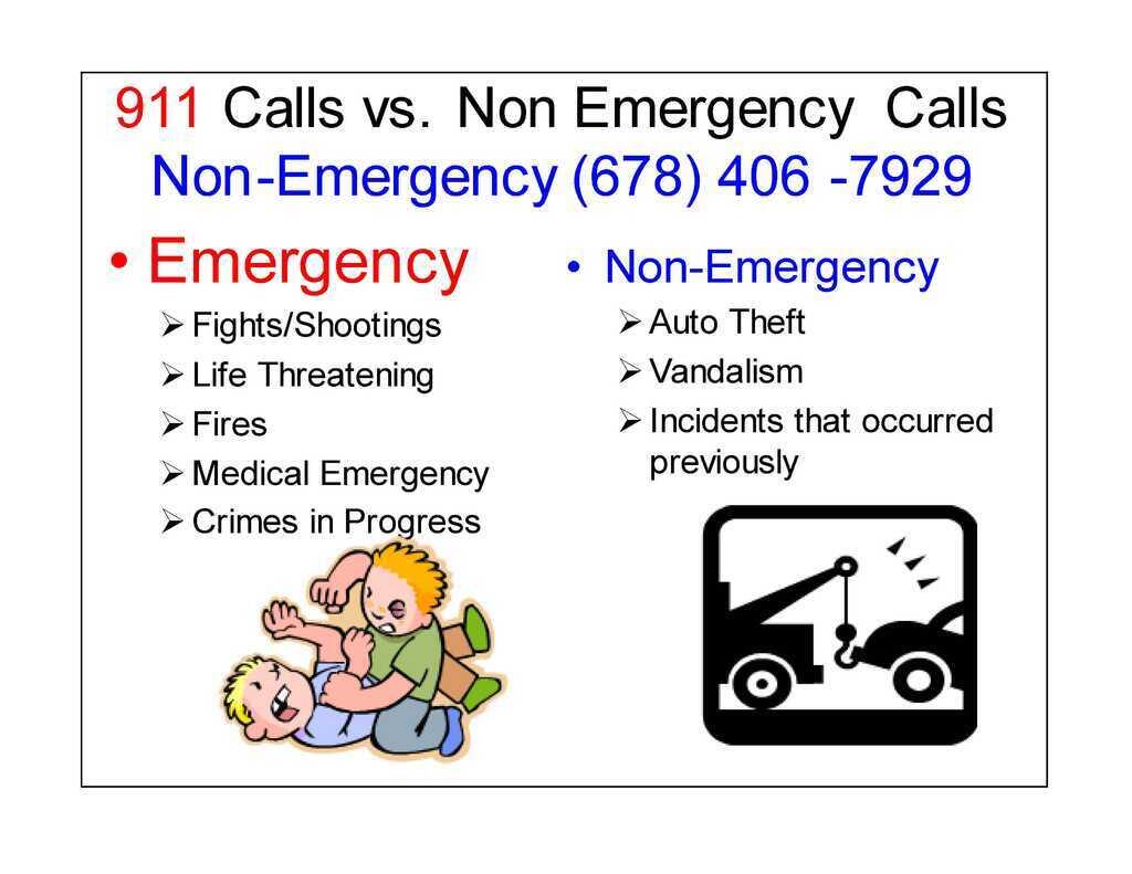 When should I call 9-1-1 or the non-emergency number? (DeKalb County Police Department ...