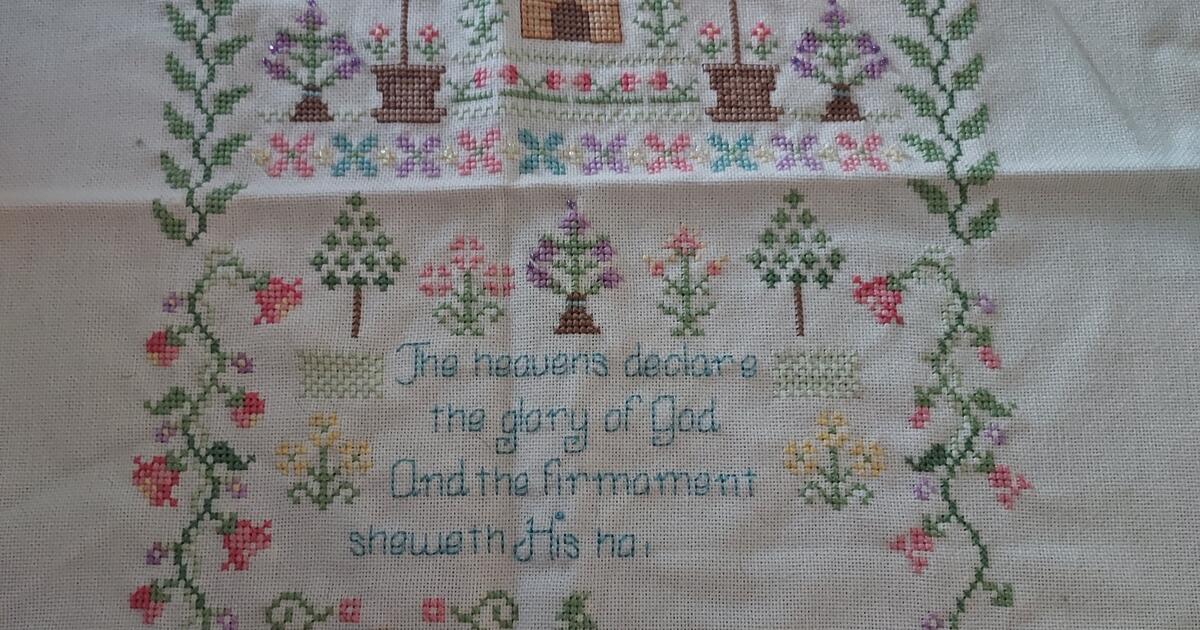 Pending - Free Cross Stitch Sampler Project - partially finished for Free in Shelby Township, MI ...