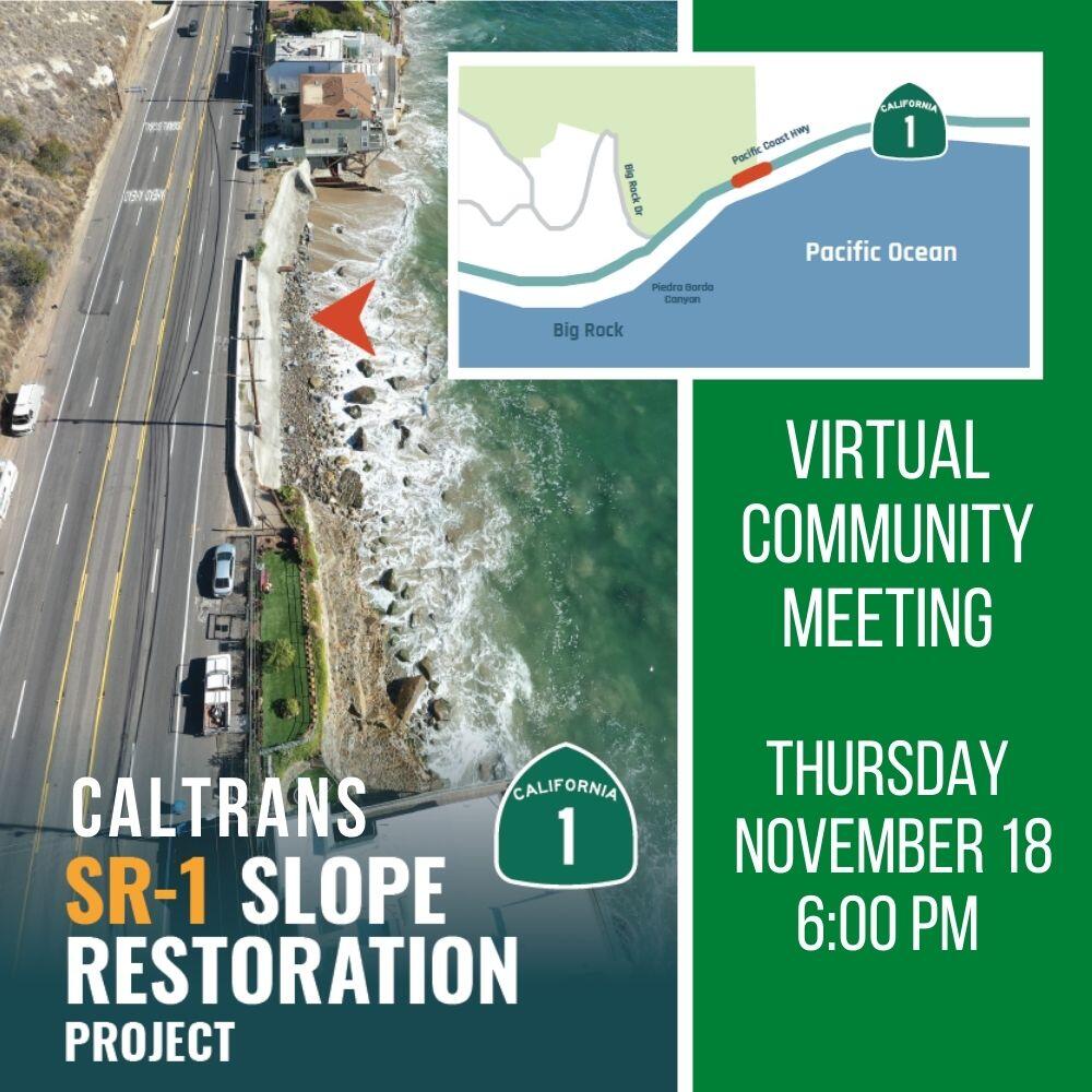 Caltrans Virtual Community Meeting About PCH Big Rock Retaining Wall ...