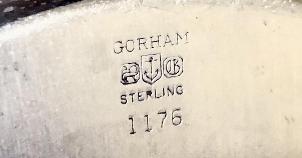 9” VINTAGE SILVER STERLING DISH BOWL Stamped GORHAM STERLING 1176 for ...