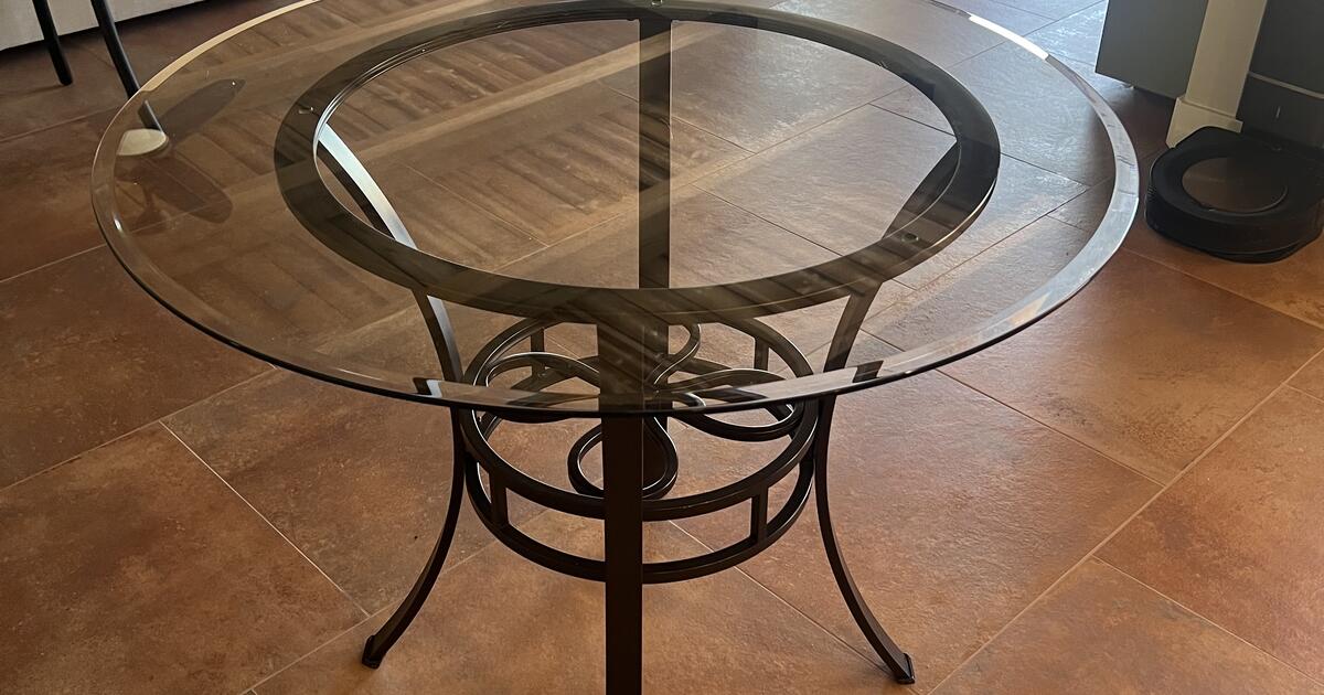 Pottery Barn Glass Breakfast Table for $80 in Tucson, AZ | For Sale ...