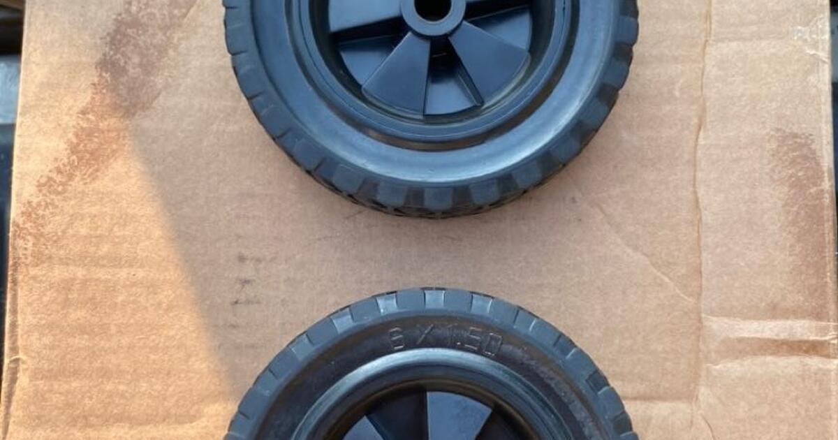 For sale a pair of new wheels. Solid with soft tread. $5 for $5 in ...