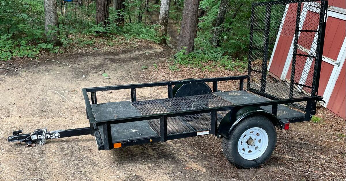 5x8 Carry-On Steel Mesh Trailer for $600 in Cary, NC | For Sale & Free ...