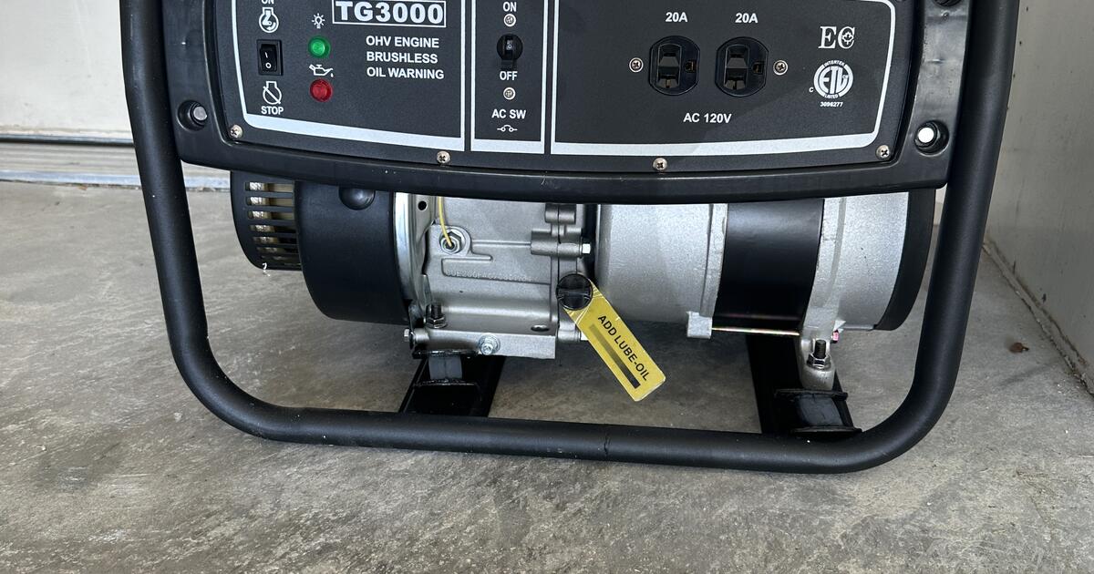 TG3000 Generator for $170 in Wildwood, FL | For Sale & Free — Nextdoor