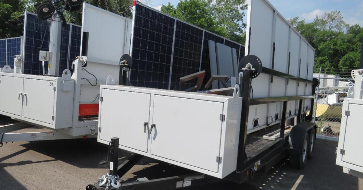 DC Solar Generator Trailer with Diesel Back-up Generator for $24000 in ...