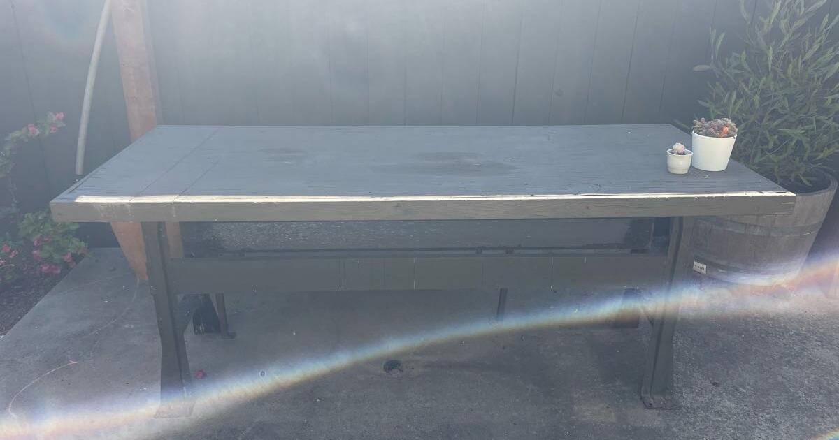 Sturdy work table and bench for $25 in Pebble Beach, CA | For Sale ...