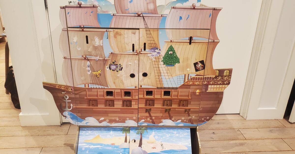 Pirate ship storage unit for toys crafts etc for Free in Stamford, CT ...
