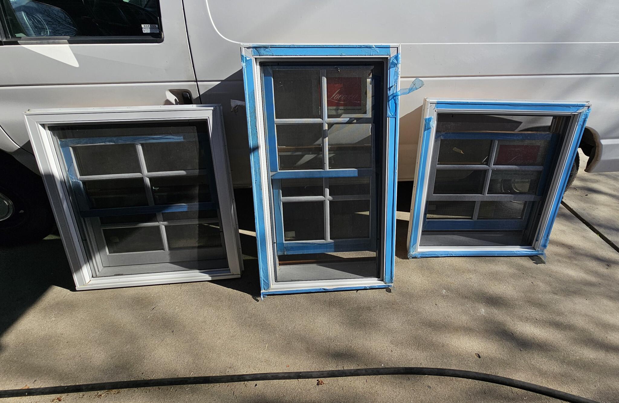 Loewen Double Hung Aluminum Clad Wood Windows With Screens for $490 in ...