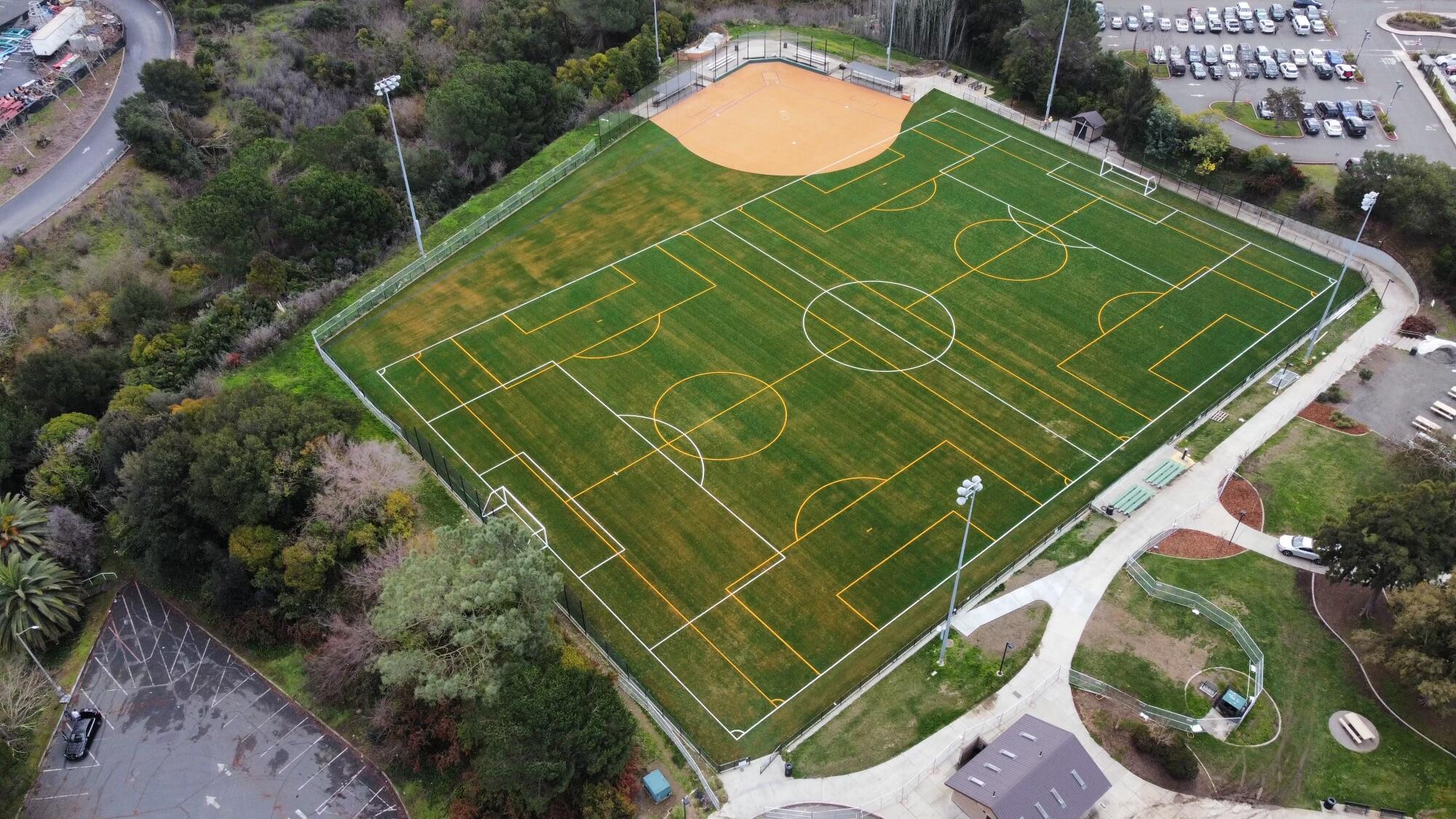 Check out the newly installed turf fields at the Dan Foley Sports ...