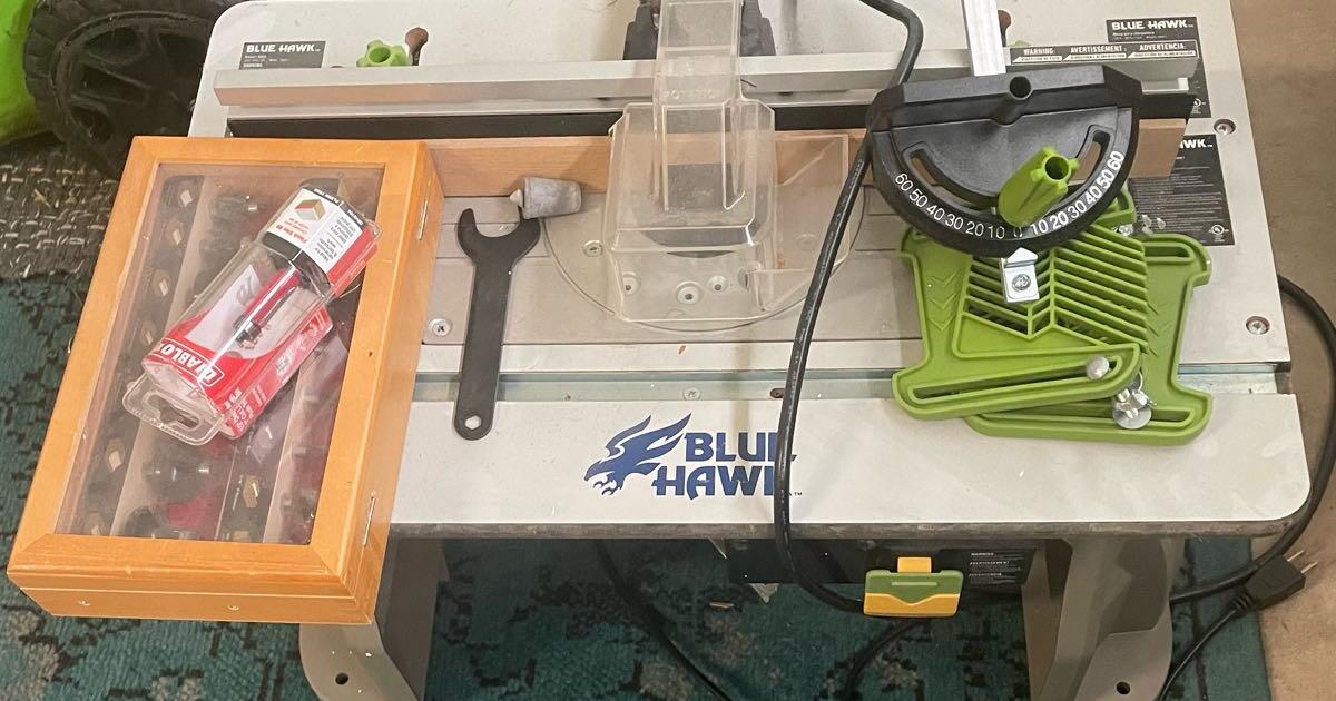 Blue Hawk Router Table with Accessories for $40 in Murrells Inlet, SC ...