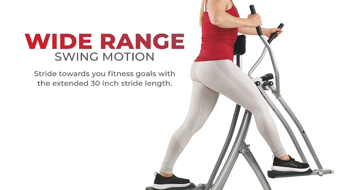 NEW IN BOX SUNNY HEALTH FITNESS SF-E902 AIR WALK TRAINER ELLIPTICAL ...