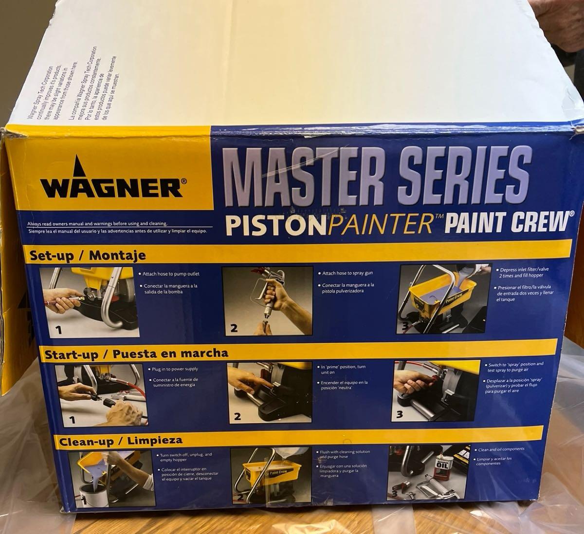 WAGNER PAINT CREW High performance AIRLESS Sprayer SERIES 770 NEW/OPEN ...