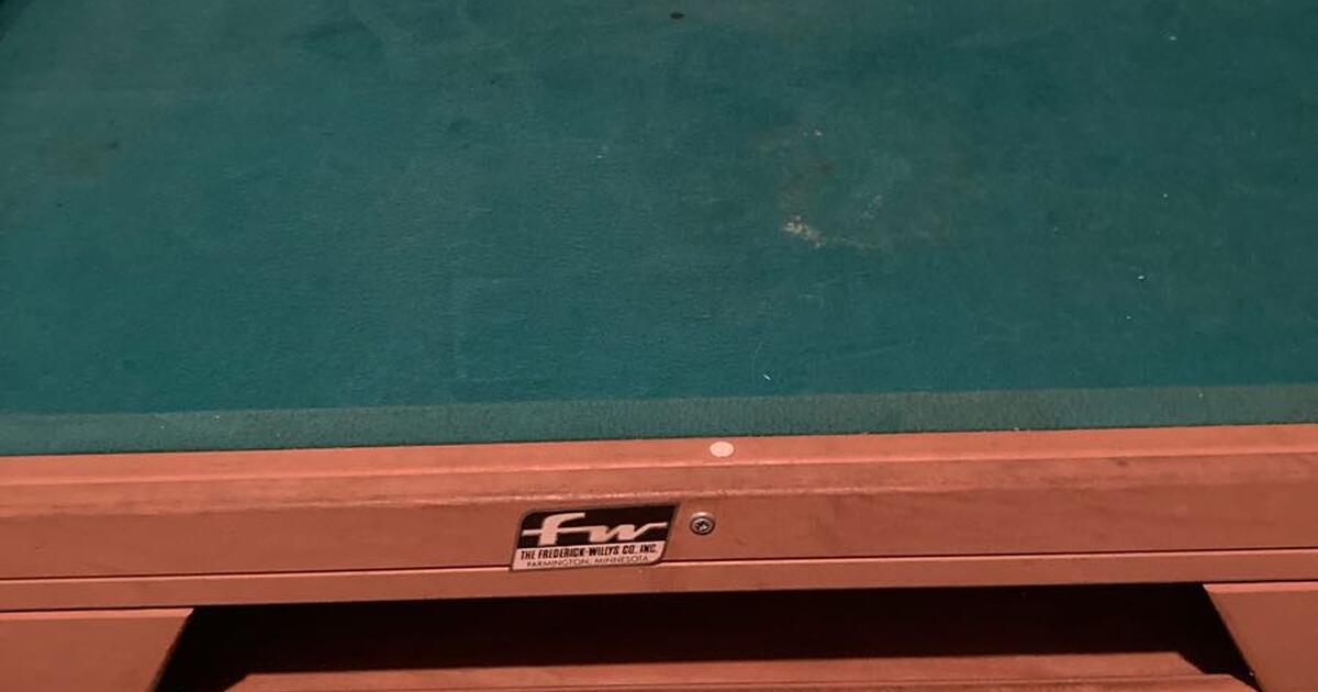 Box sized (7x3 ft) not regulation sized pool table for Free in Eden ...