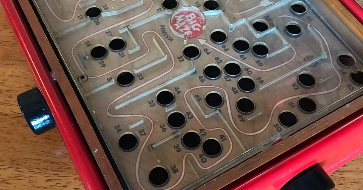 Vintage The Big Maze Marble Game By The Marx Toy Company for $35 in ...