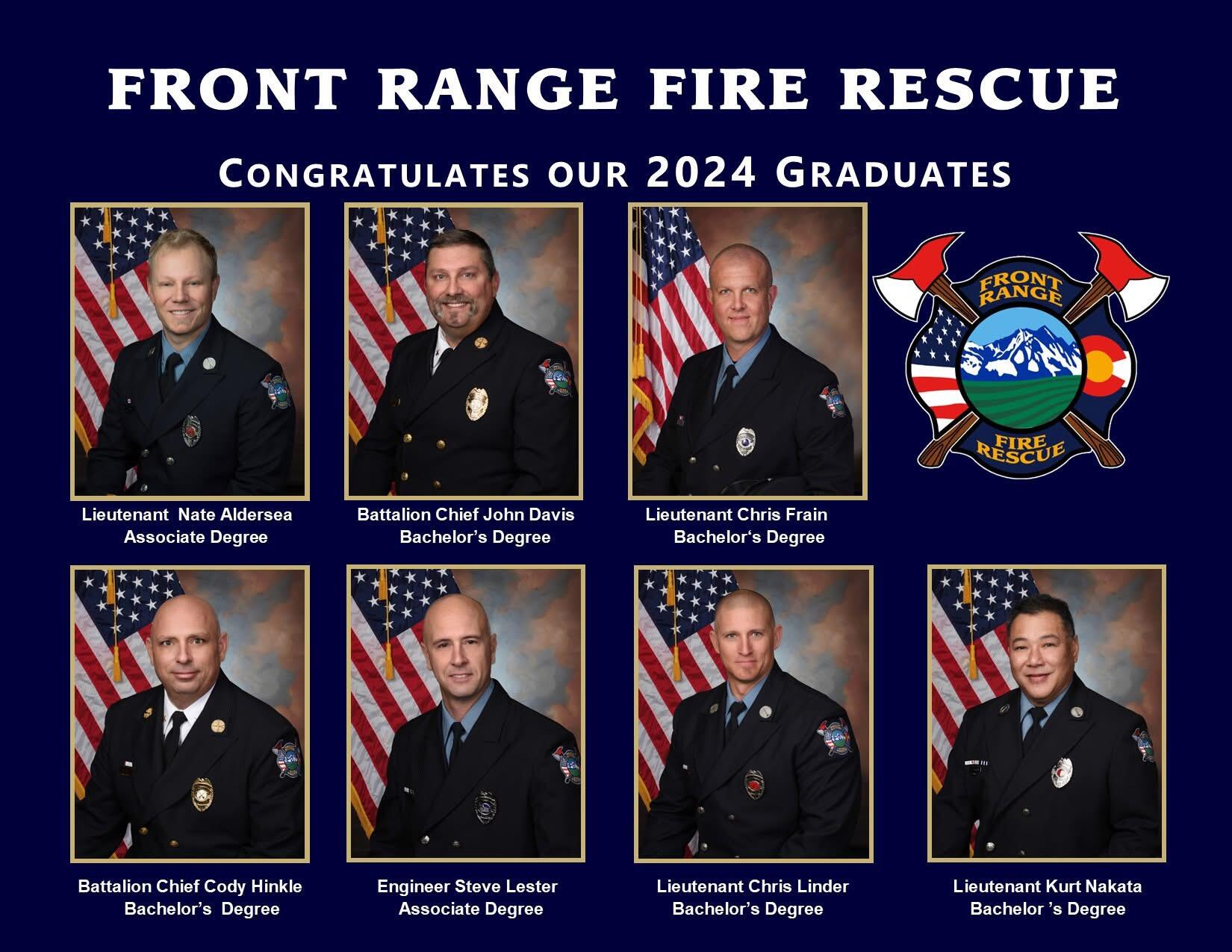 Front Range Fire Rescue is proud to announce that seven of our ...