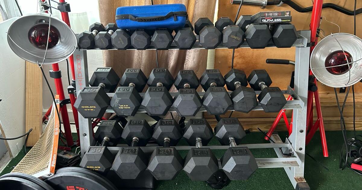Gold's Gym Dumbbell Set with Rack for $200 in Largo, FL | For Sale ...