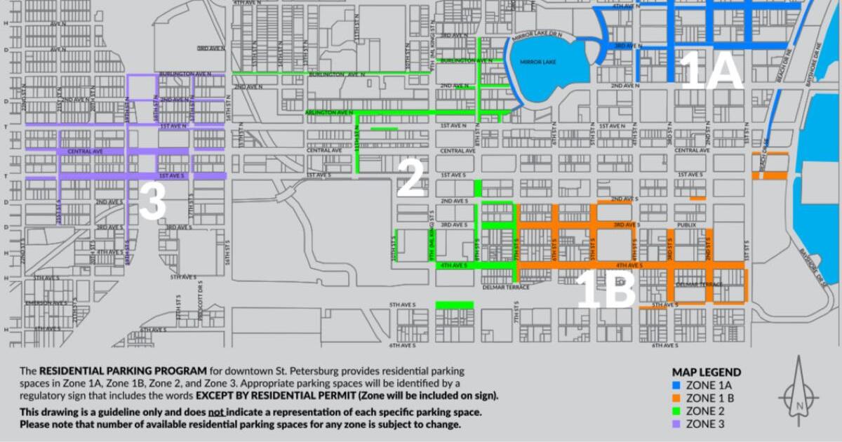 Weekend Parking Pass - Zone 1B for Free in St. Petersburg, FL | For ...