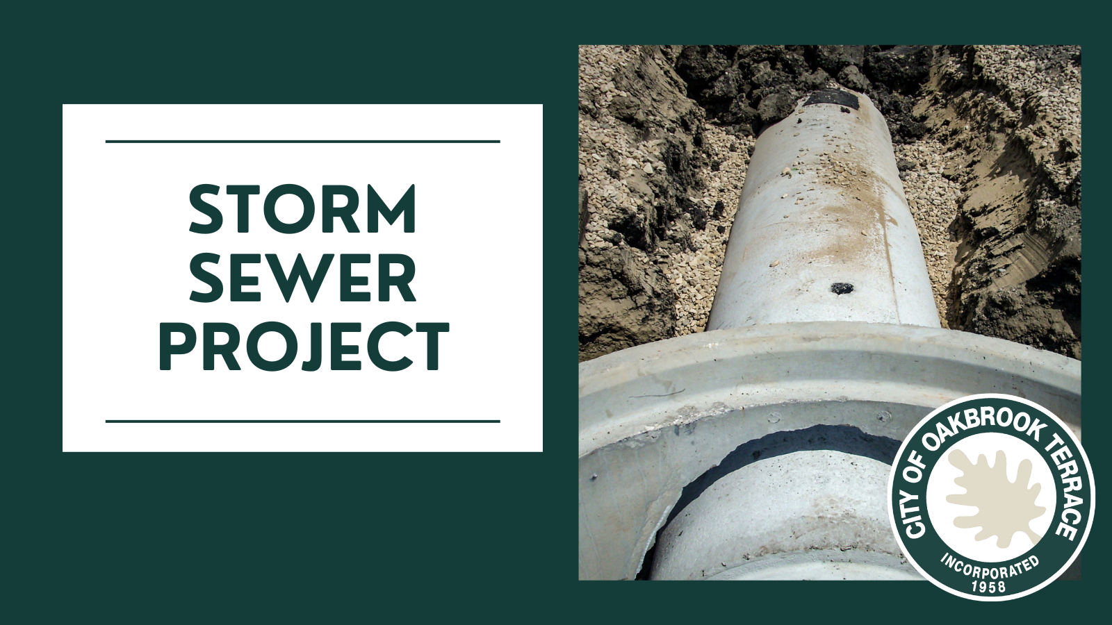 2023 Storm Sewer Project work consists of stormwater utility removal ...