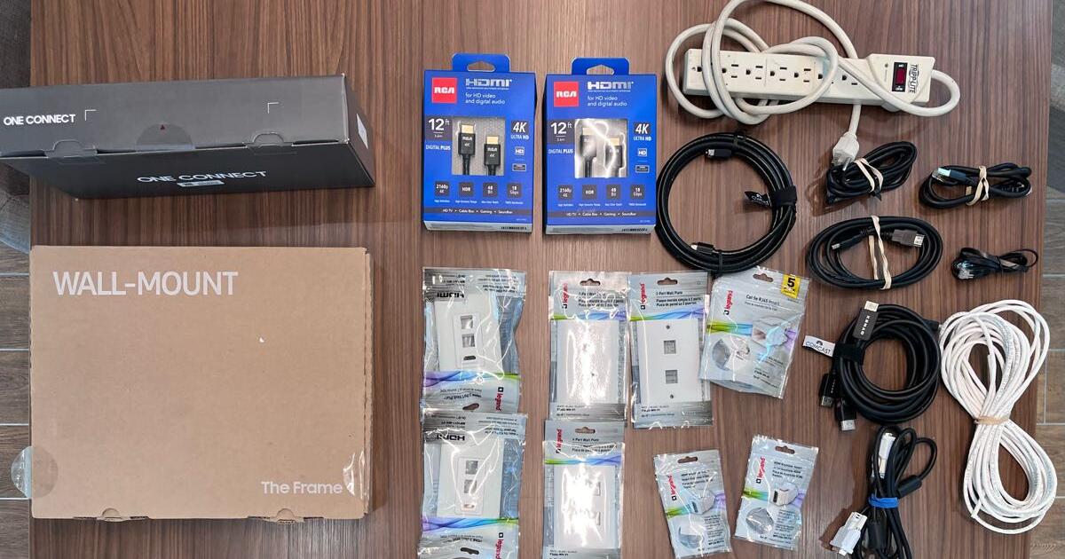 New and Free Samsung Frame Wall Mount and One Connect plus a bunch of ...