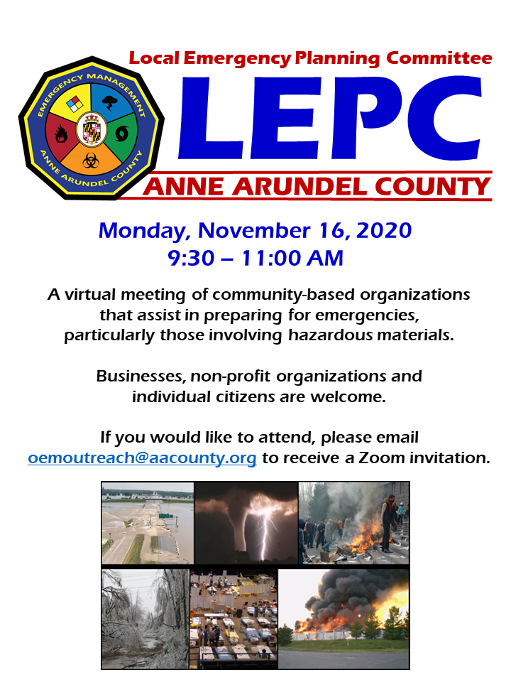 Quarterly Local Emergency Planning Committee (LEPC) Meeting (Anne ...