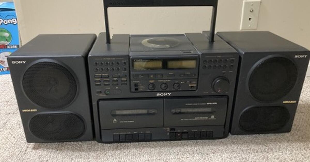 Sony Boombox Stereo System for $50 in Garnet Valley, PA | For Sale ...