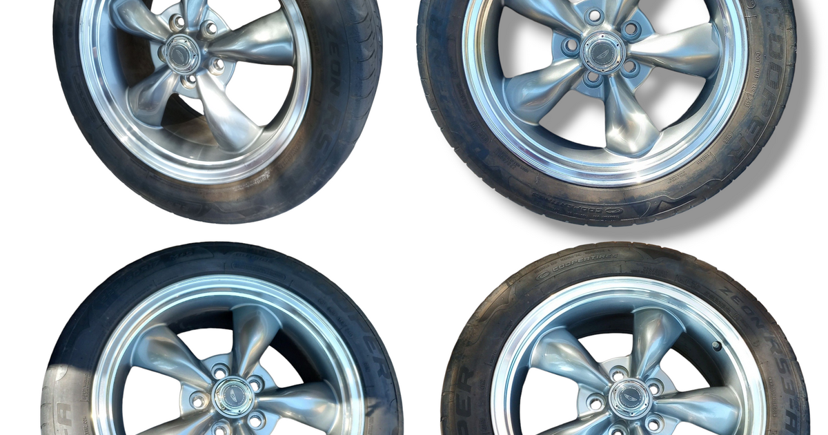 4 TURBO THRUST AMERCIAN RACING RIMS: 17x7.5 AR105M/605M -Wheels A+ ...