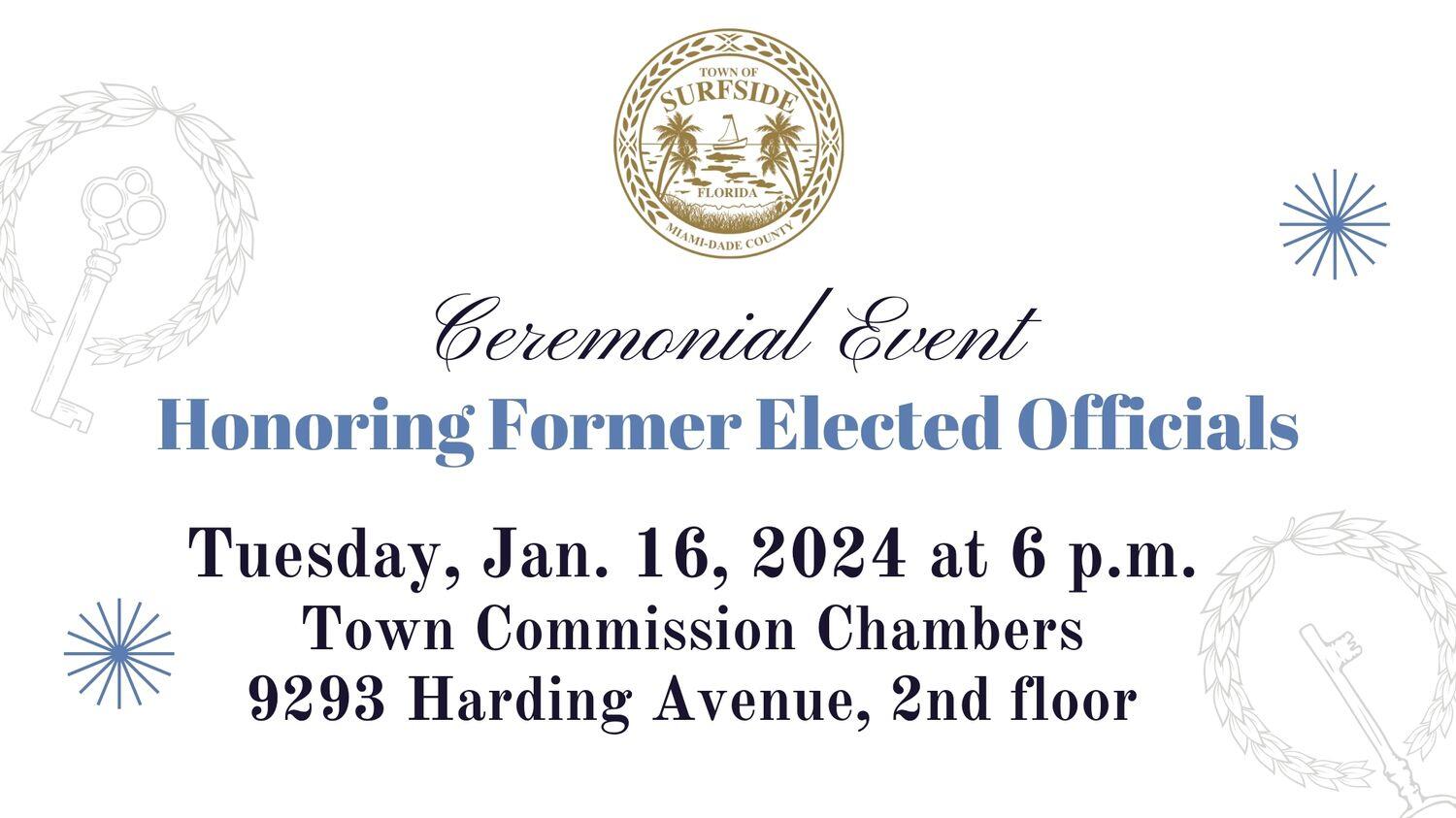 Mayor Danzinger wishes to invite the community to join us for the Key ...